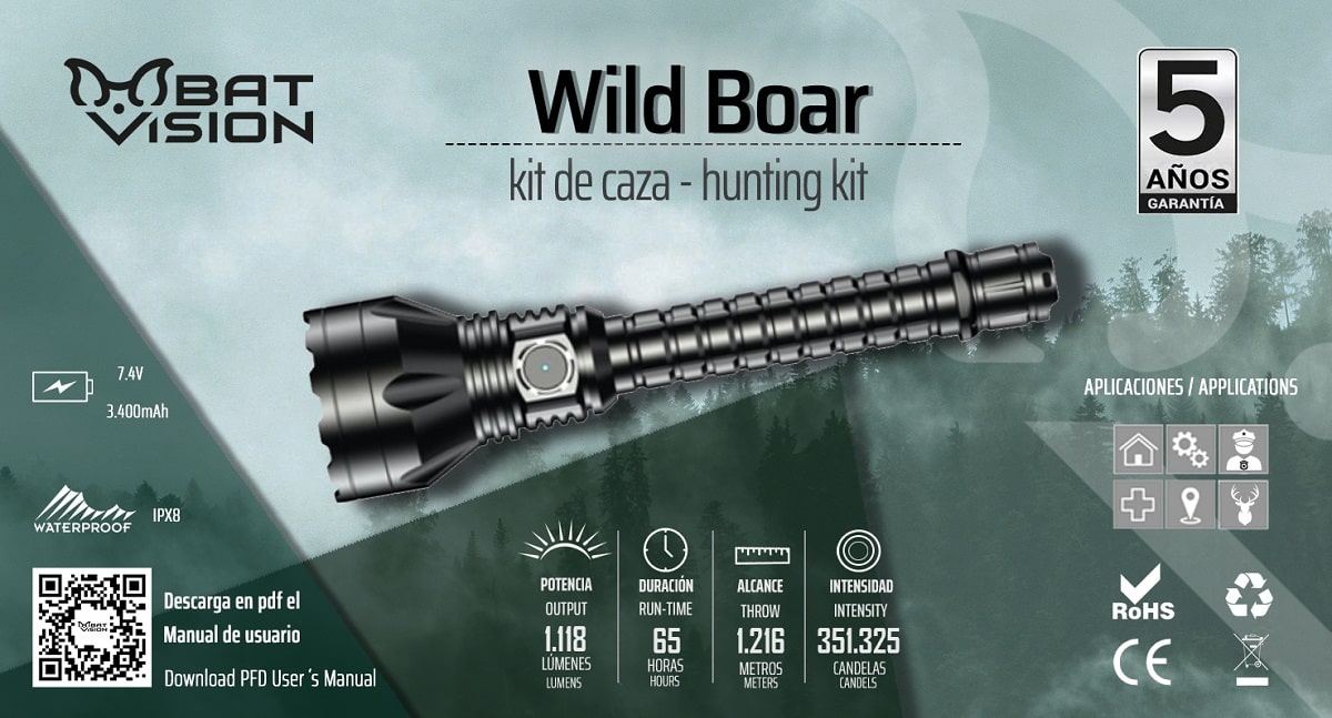Bat Vision Wild Boar, la nueva linterna de El Calden con un alcance de ...