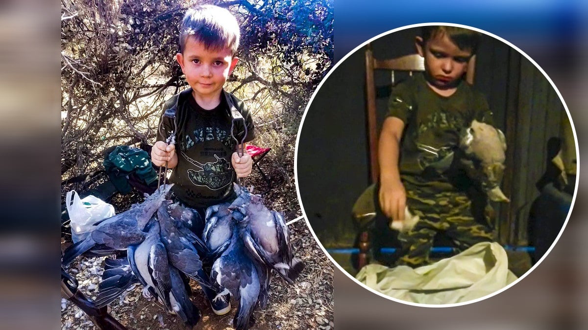 Así aprenden los niños cazadores que la carne no crece en las bandejas ...