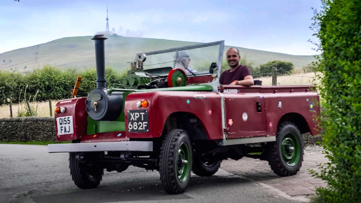 Transforma un Land Rover de gasoil para que funcione con un motor de carbón