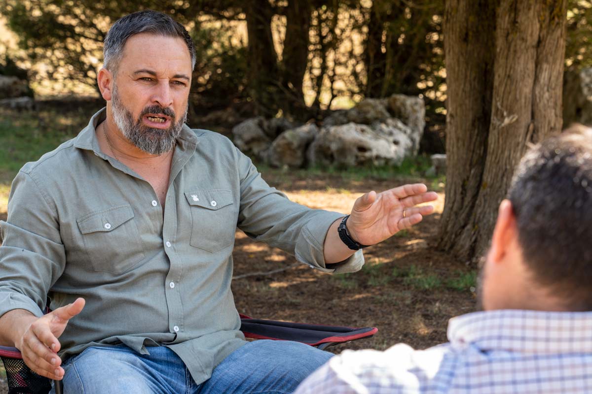 Santiago Abascal hace referencia a la caza durante el debate de ...
