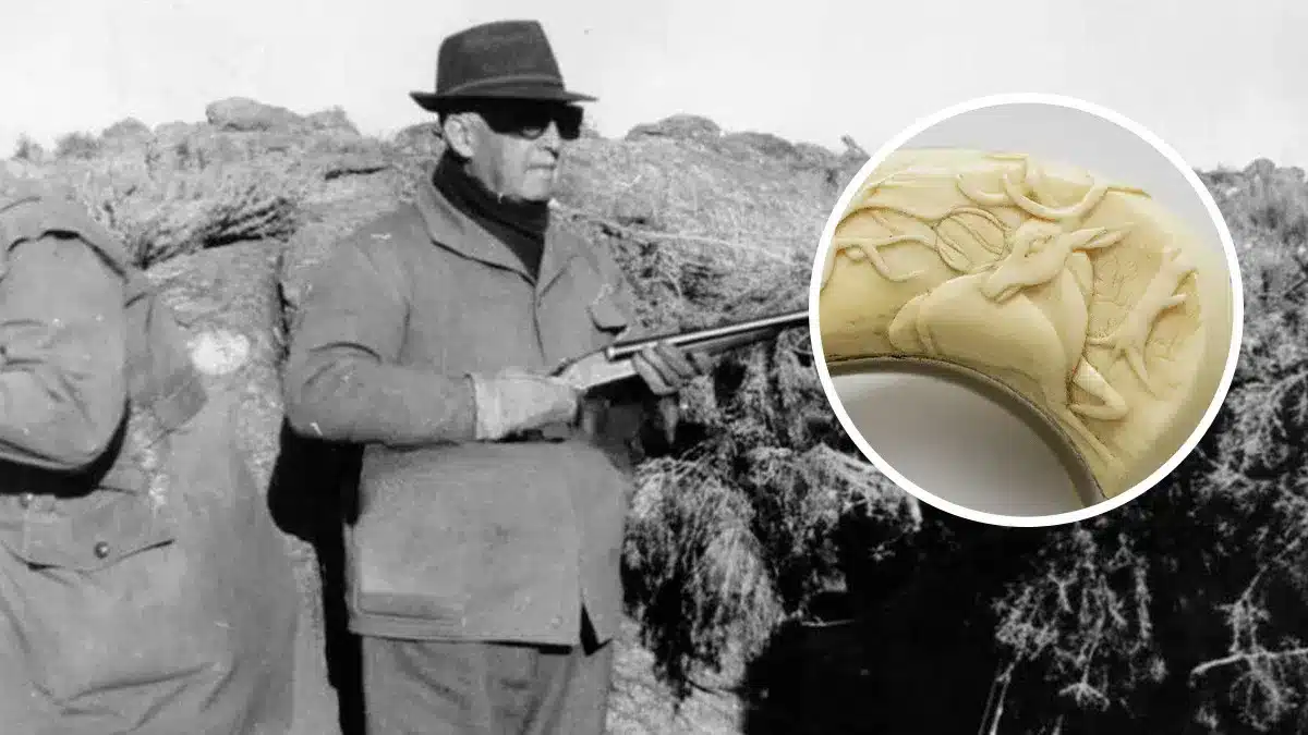 Subastan un arma que perteneció a Franco con un ciervo y un macho ...