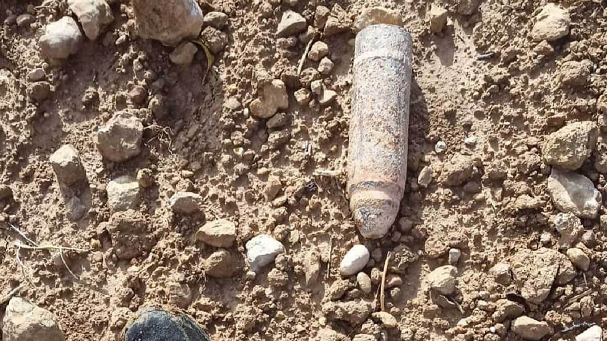 Van de caza y encuentran un obús de la Guerra Civil